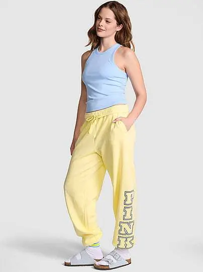 Pink Campus Fleece™ Sweatpants - Yellow