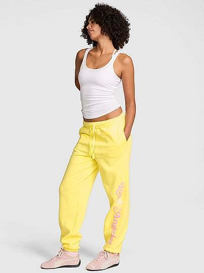 Pink Campus Fleece™ Sweatpants - Yellow