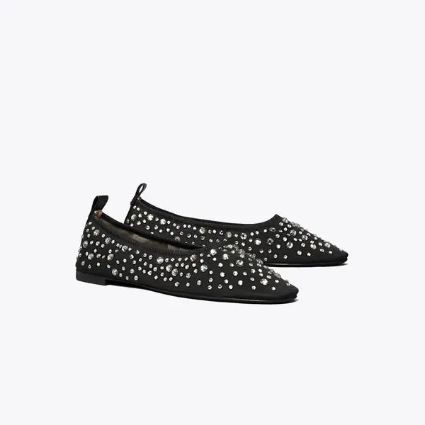 Tory Burch Crystal Ballet - Black