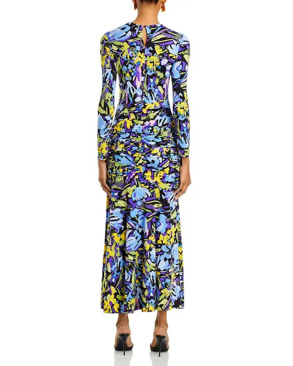Aqua High Slit Maxi Dress