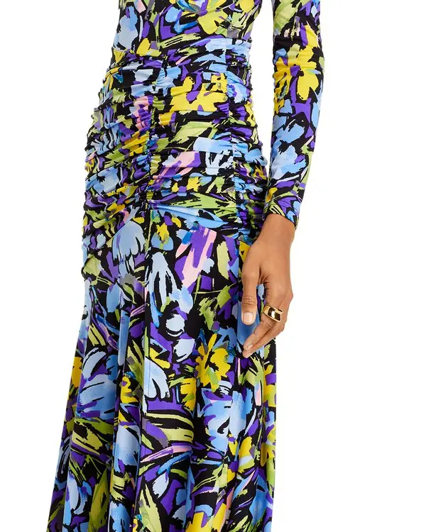 Aqua High Slit Maxi Dress