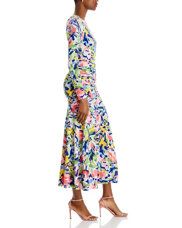 Aqua High Slit Maxi Dress