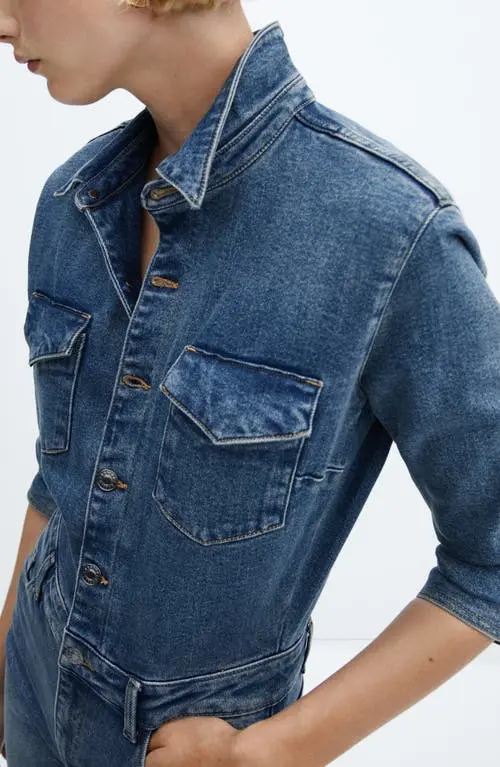 Mango Denim Jumpsuit