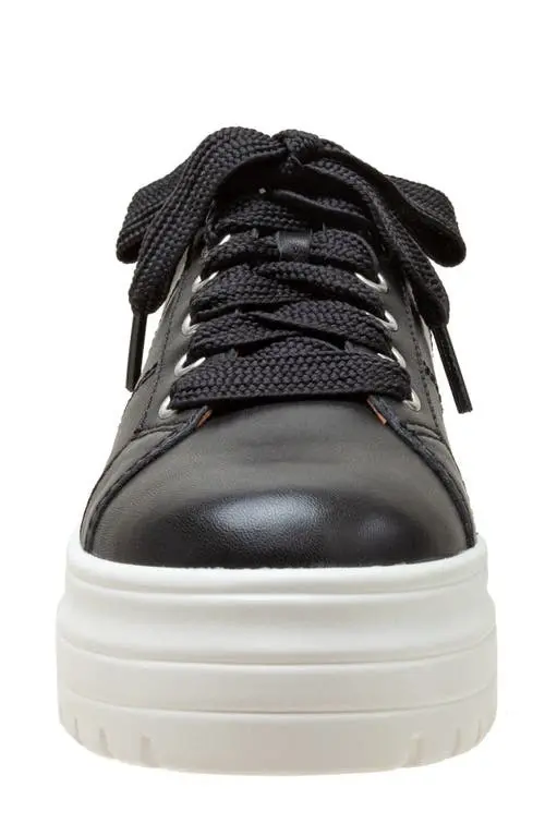 Linea Paolo Jill Platform Sneakers - Black/cognac-black