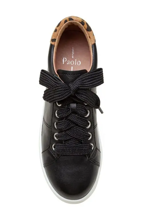 Linea Paolo Jill Platform Sneakers - Black/cognac-black