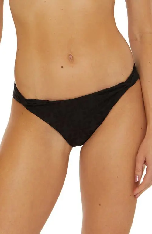 Trina Turk Joplin Jacquard Hipster Bikini Bottom - Black