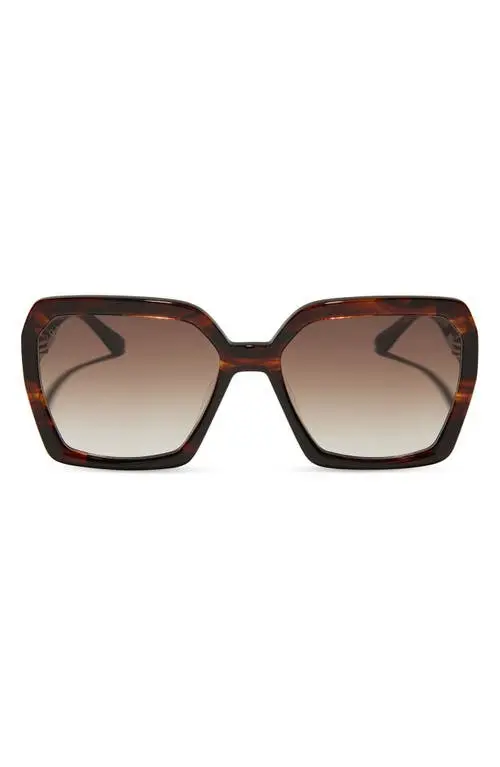 DIFF Sloane 54mm Square Sunglasses - Brown Gradient