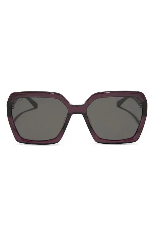 DIFF Sloane 54mm Square Sunglasses - Grey