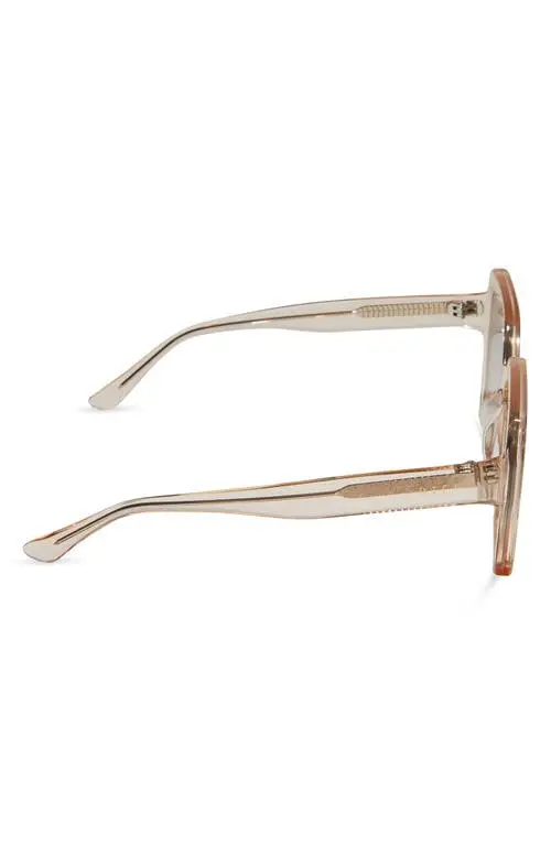 DIFF Sloane 54mm Square Sunglasses - Vint Rose Crystal/brown Grad