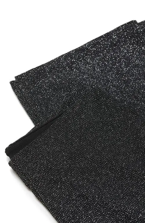 Mango Metallic High-waist Straight-leg Pants