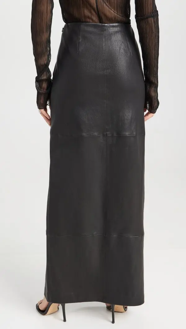 Rag & Bone Ilana Stretch Leather Skirt