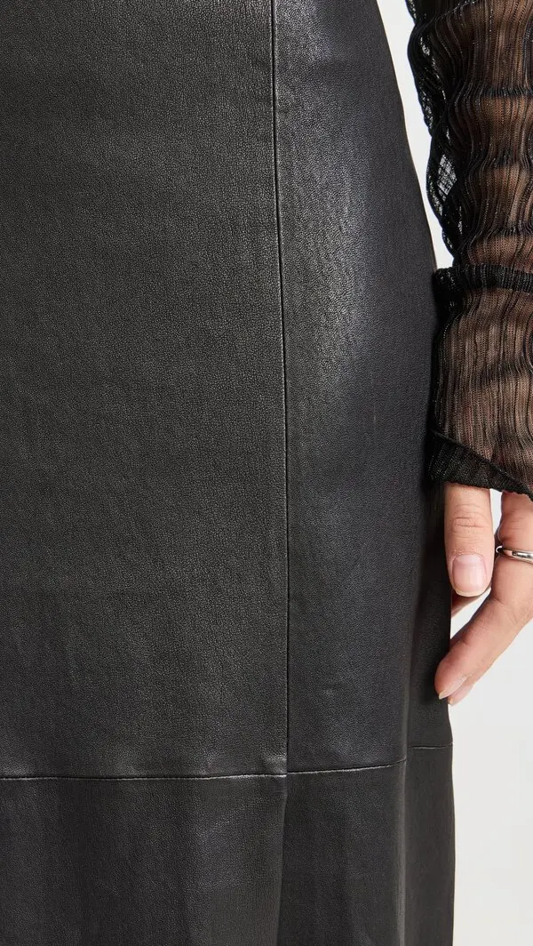 Rag & Bone Ilana Stretch Leather Skirt