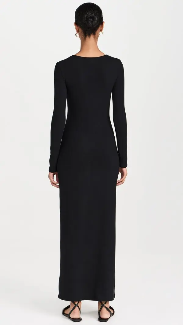 LESET Lauren Long Sleeve Maxi Dress