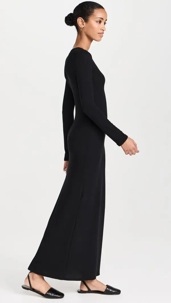 LESET Lauren Long Sleeve Maxi Dress