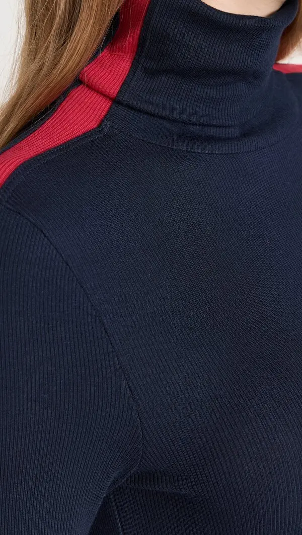 Splits59 Jackson Rib Full Length Turtleneck Top