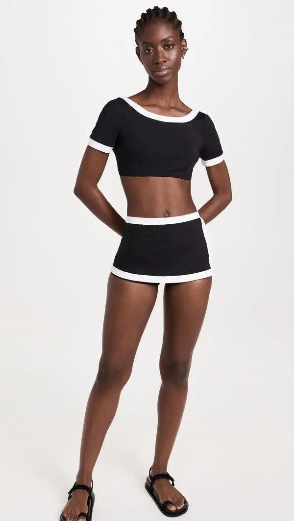 Staud Nell Swim Skirt