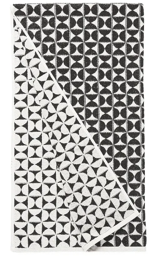 HOUSE NO. 23 Harper Towel In Black & White - Meteorite