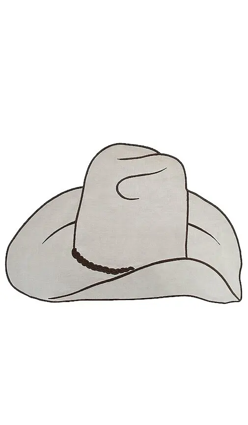 CHEFANIE Cowboy Hat Placemet In Beige - N,a