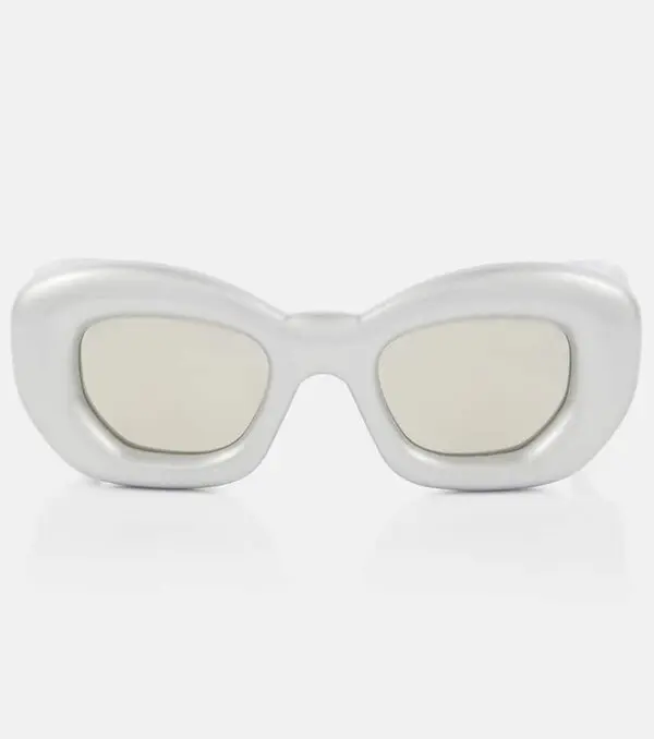 Loewe Inflated Rectangle Sunglasses - Silver