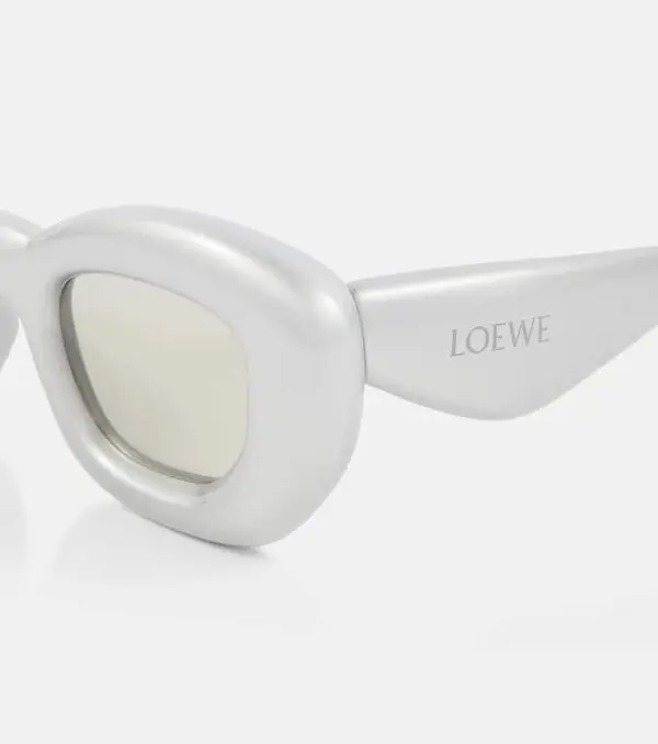 Loewe Inflated Rectangle Sunglasses - Silver