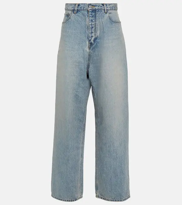 Balenciaga Mid-rise Wide-leg Jeans - Blue