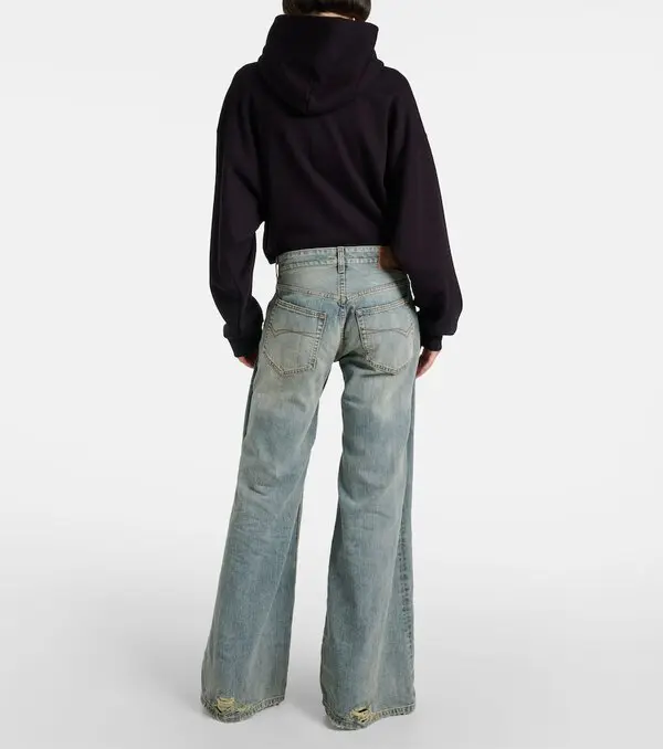 Balenciaga Mid-rise Wide-leg Jeans