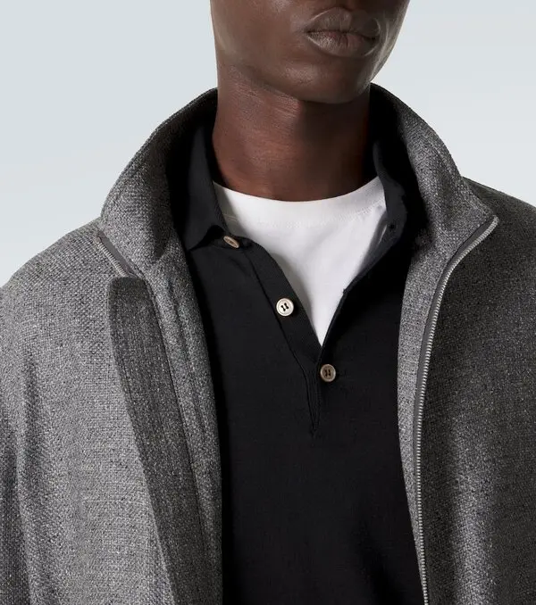 Brunello Cucinelli Cotton Polo Sweater - Black