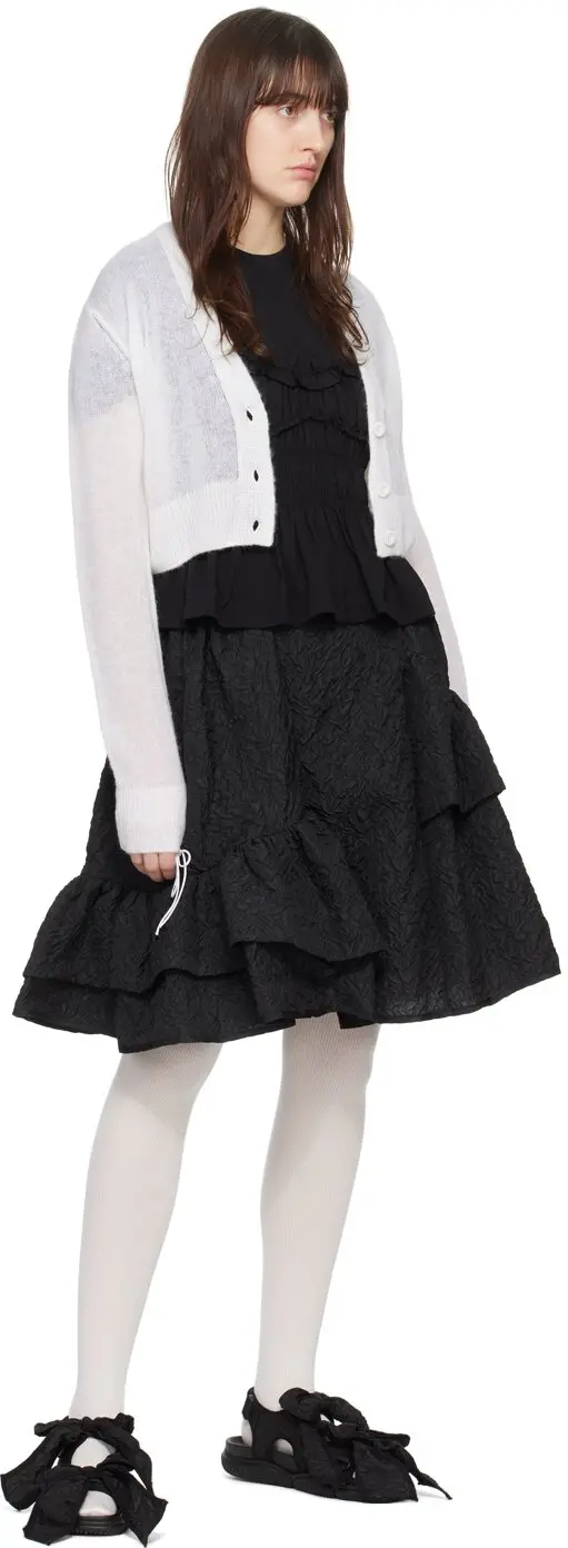 CECILIE BAHNSEN VANILLA SKIRT BLACK | SAKAN LES YEUX cecilie