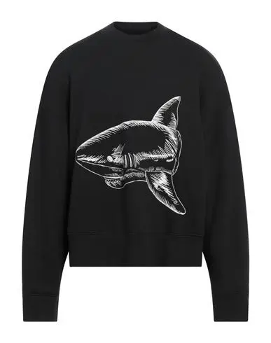 Palm Angels Solid Color Crewneck Sweatshirt - Black
