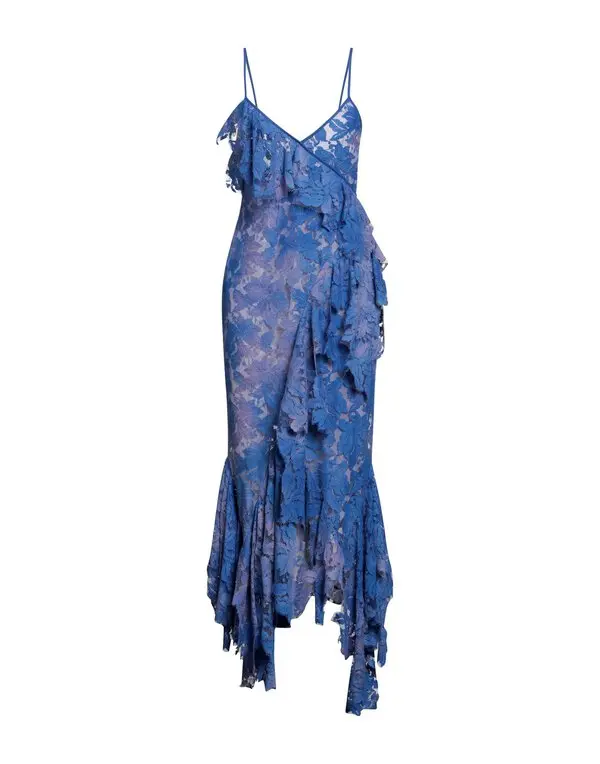 Attico Maxi Dress In Cotton, Viscose, And Polyester