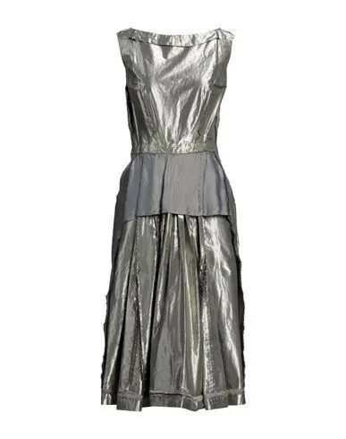 MAISON MARGIELA Midi Dress Size Cotton, Polyester - Grey