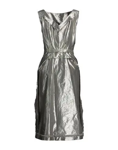 MAISON MARGIELA Midi Dress Size Cotton, Polyester - Grey