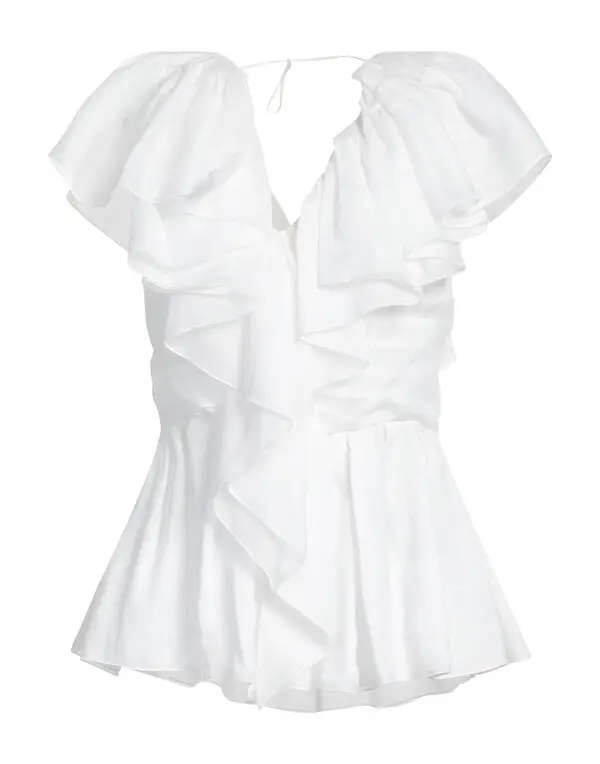 Chloé Ruched Ramie Top
