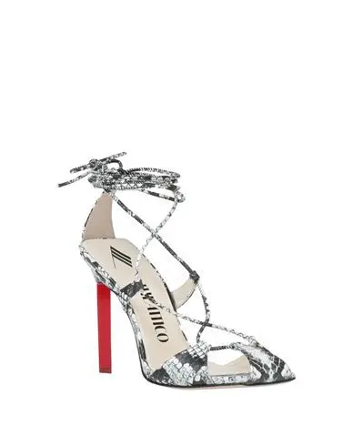 Attico Leather Sandals - White