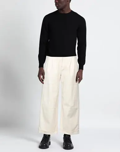 Etro Wide Leg Cotton Blend Pants - Ivory