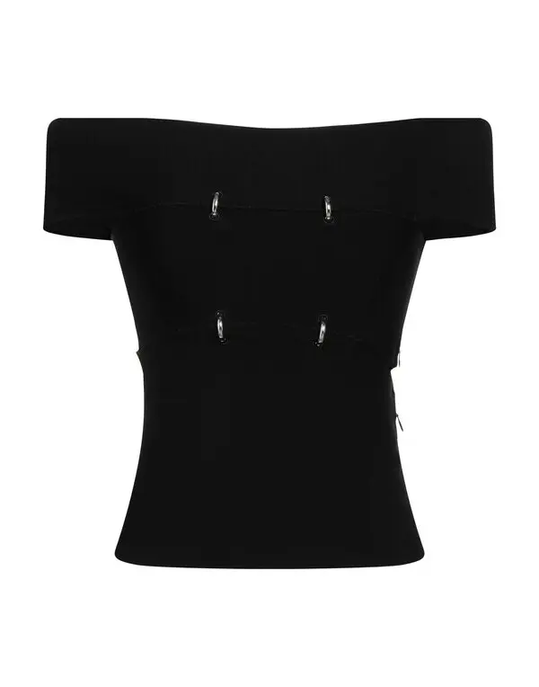 Alexander McQueen Knitted Top - Black