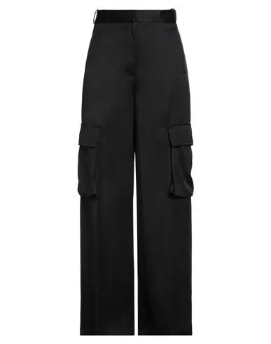 Versace Solid Twill Cargo Pants - Black