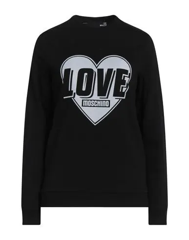 Moschino Cotton Elastane Crewneck Sweatshirt - Black