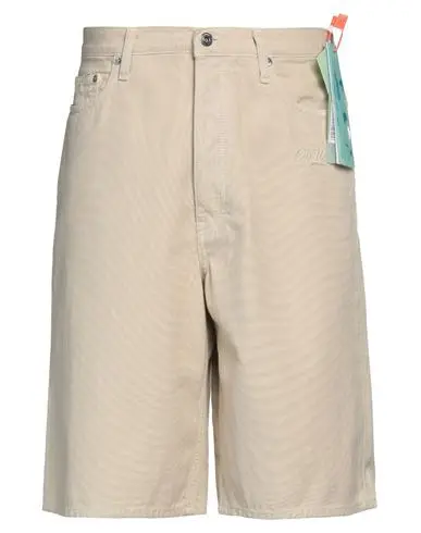OFF-WHITE™ Cotton Canvas Bermuda Shorts - Beige