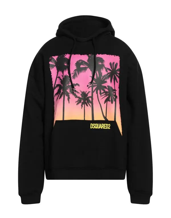 Dsquared2 Sweatshirt In Cotton And Elastane - Black