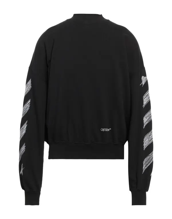 OFF-WHITE™ Cotton Blend Sweatshirt - Black