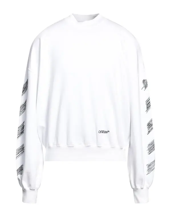 Off-White Cotton Blend Sweatshirt