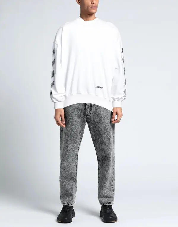 Off-White Cotton Blend Sweatshirt