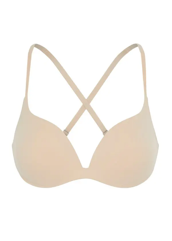 Wacoal Inès Secret Stretch-nylon Push-up Bra - Beige