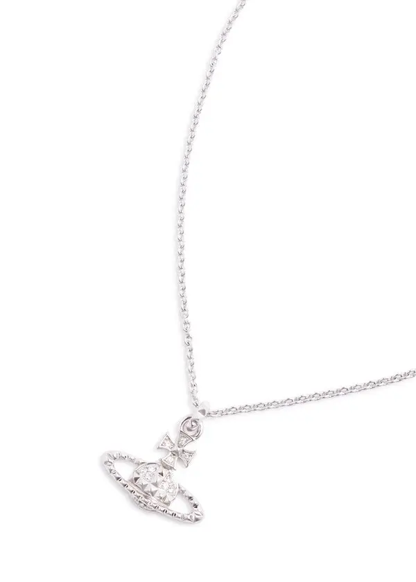 VIVIENNE WESTWOOD Mayfair Bas Relief Orb Necklace - Silver