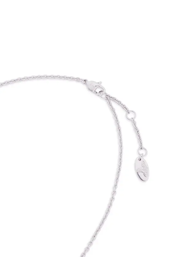 VIVIENNE WESTWOOD Mayfair Bas Relief Orb Necklace - Silver