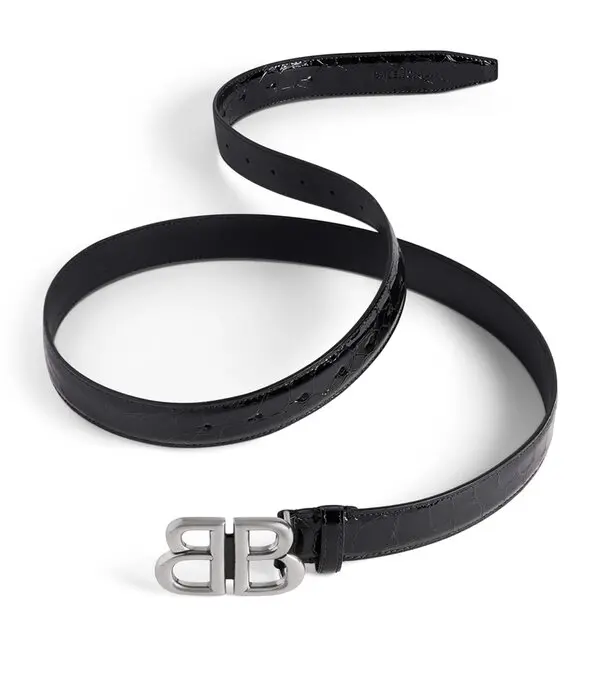 Balenciaga Patent Leather Belt - Black