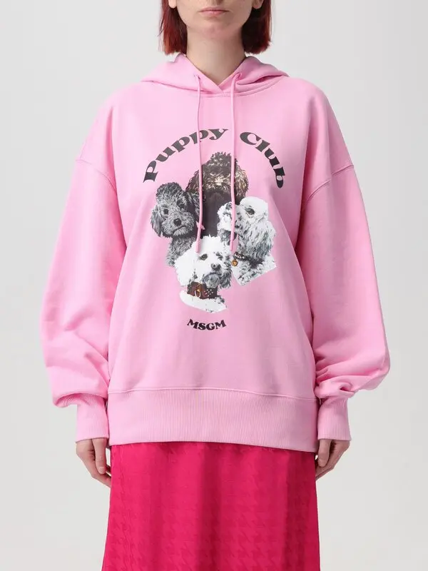MSGM Printed Jersey Sweatshirt
