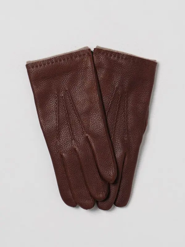 ORTIGNI Leather Gloves - Tobacco