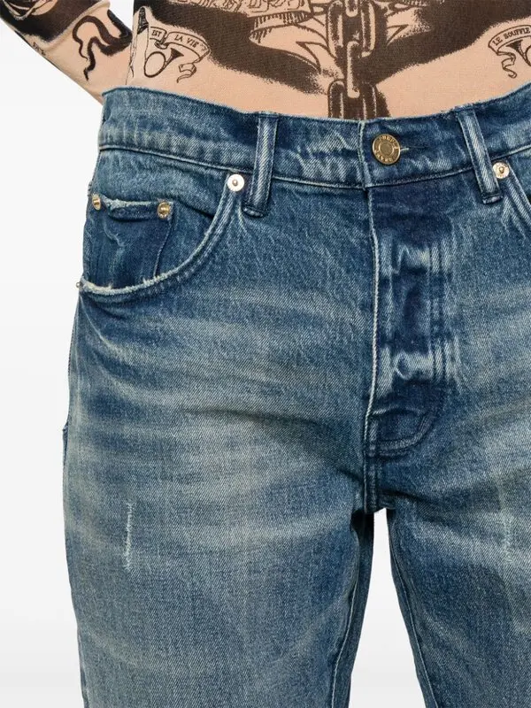 PURPLE BRAND P001 Low-rise Slim-leg Jeans